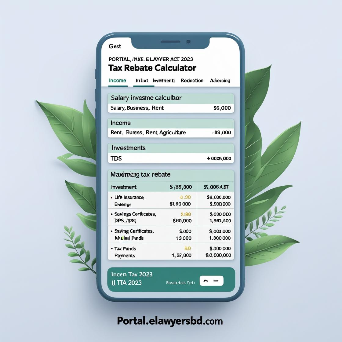 Tax Rebate Calculator – E-Lawyers